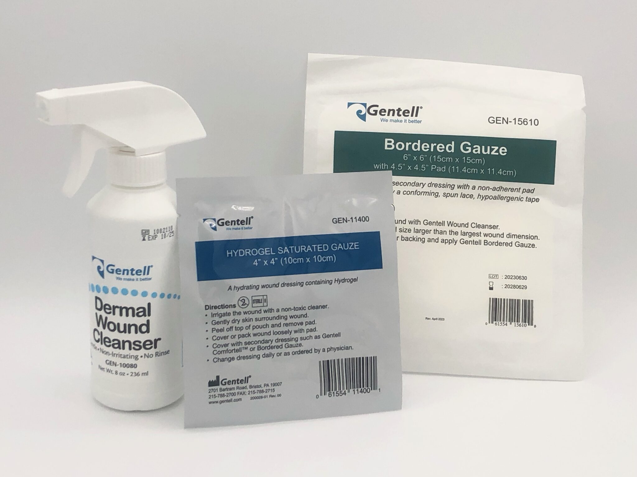 Wound Care Kit #2 – 4x4 Hydrogel Gauze Dressing for Home Use